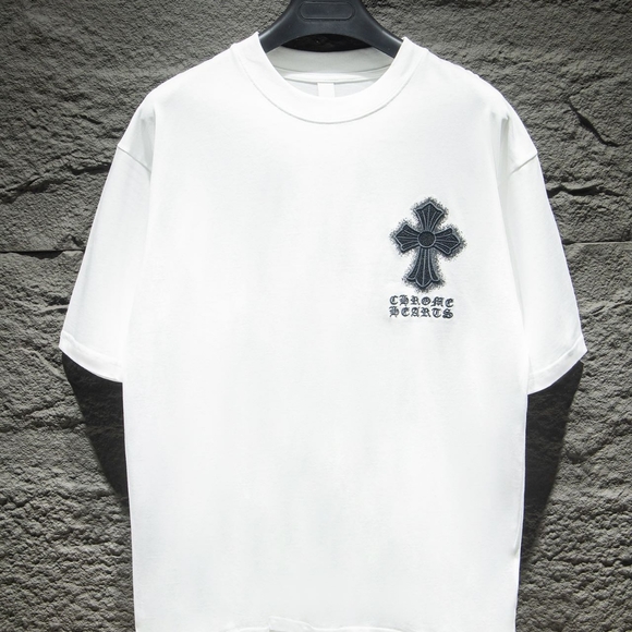Chrome Hearts | Shirts | Chrome Hearts White Trend Shortsleeved Tshirt ...